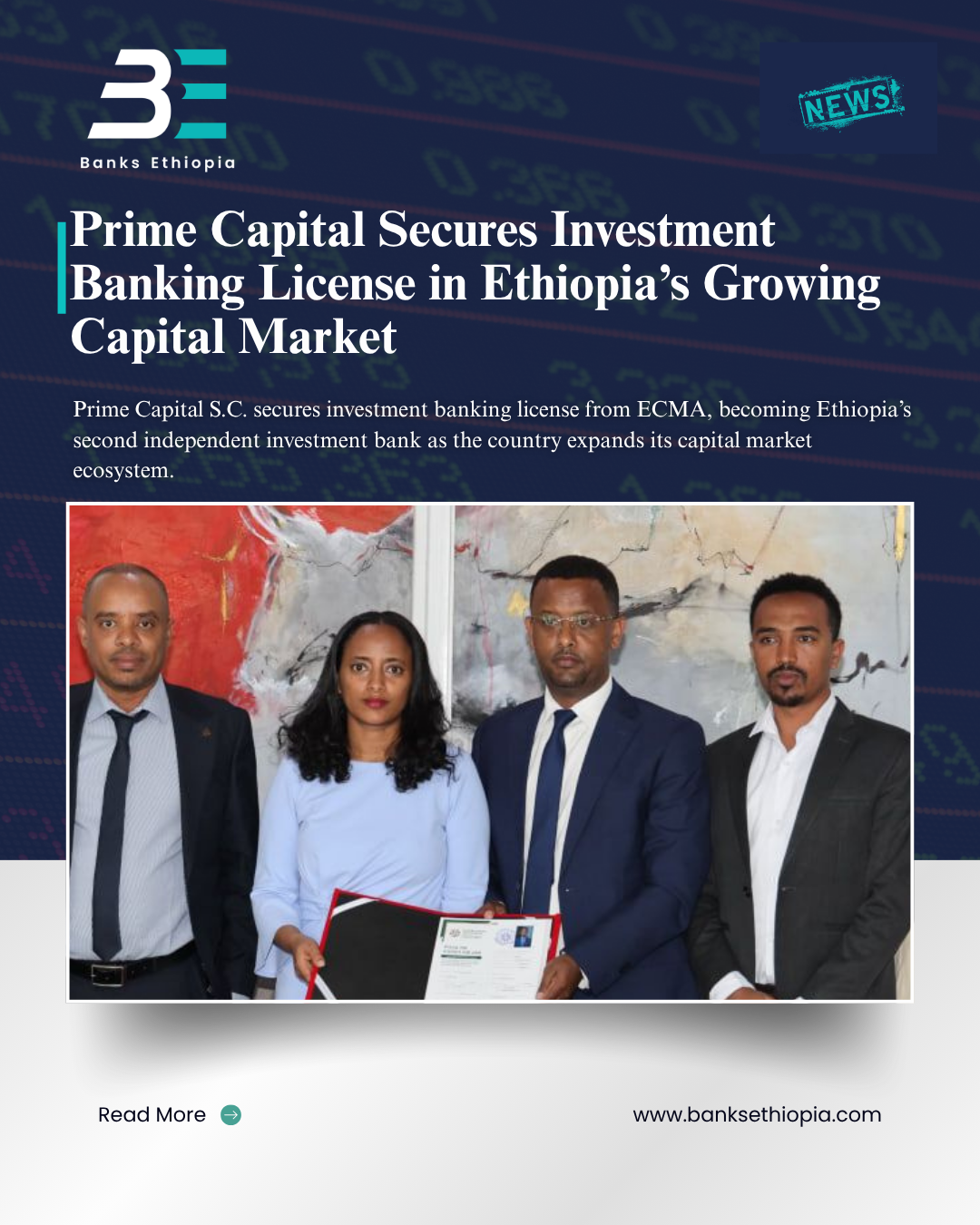 Prime Capital Secures Investment Banking License in Ethiopia’s Growing ...